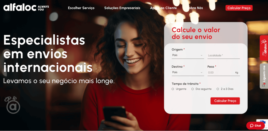 Carriers Portugal - Alfaloc ES - worldwide shipping